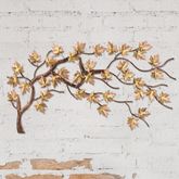 Autumn Windblown Tree Indoor Outdoor Metal Wall Art Sculpture