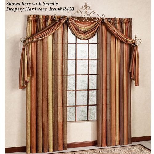 Ombre Semi-Sheer Scarf Valance and Window Treatments