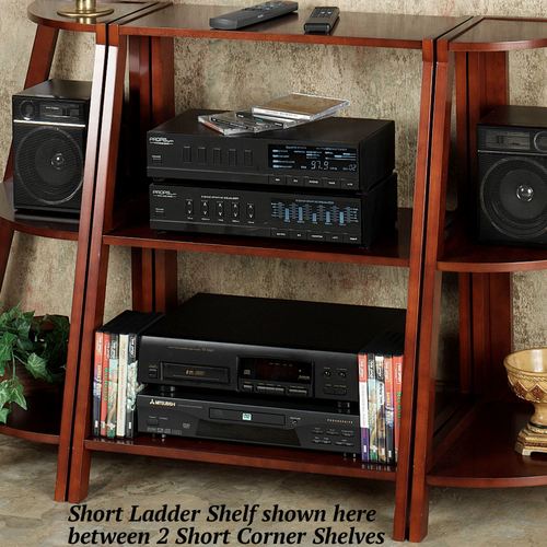 Kimber Classic Cherry Corner Shelf Pair
