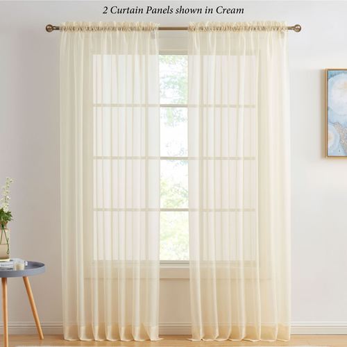 Elegance Sheer Scarf Valance Window Treatment