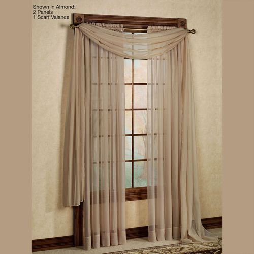 Elegance Sheer Scarf Valance Window Treatment