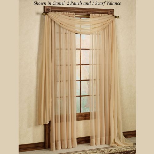 Elegance Sheer Scarf Valance Window Treatment