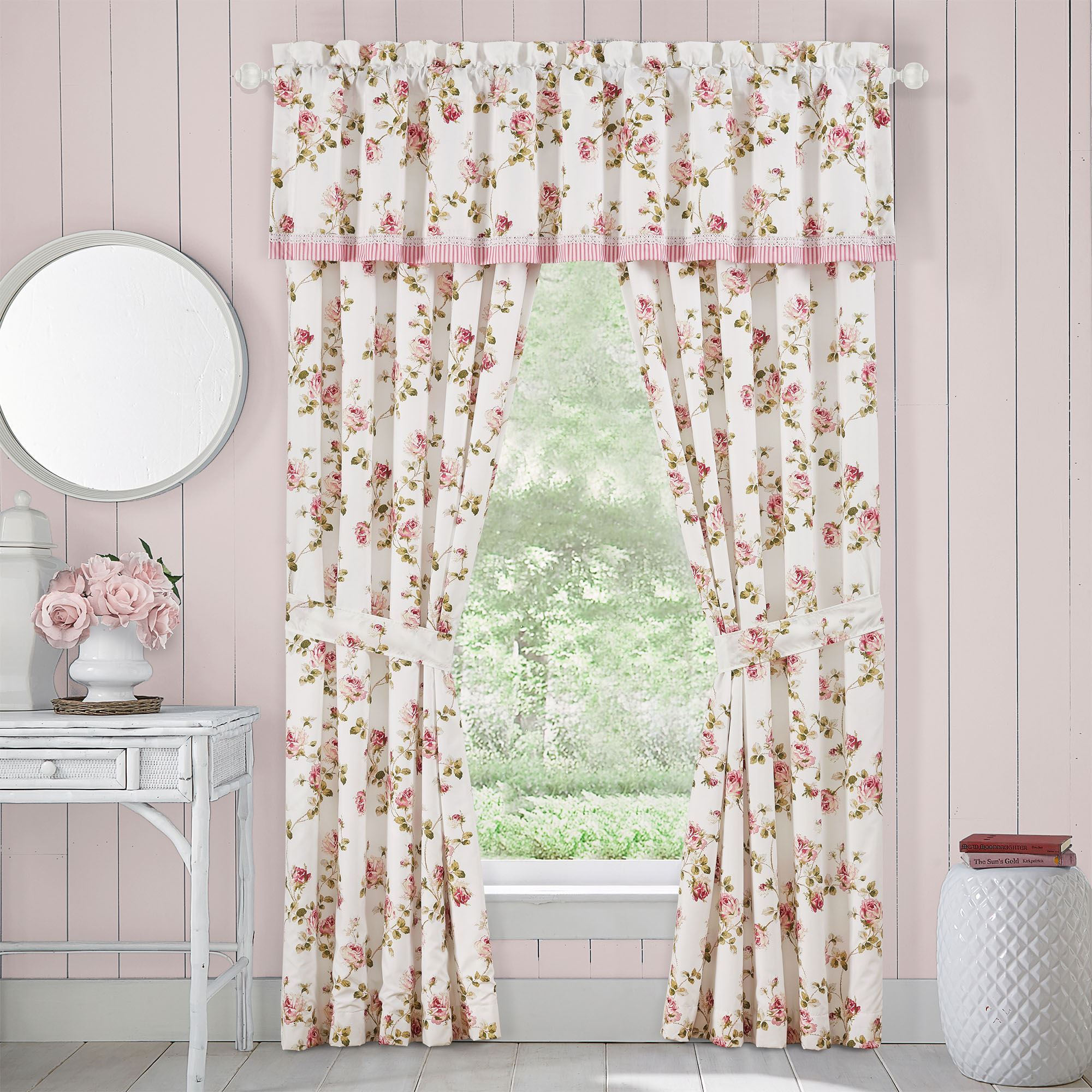 Rosemary Blush Floral Comforter Bedding by Royal Court