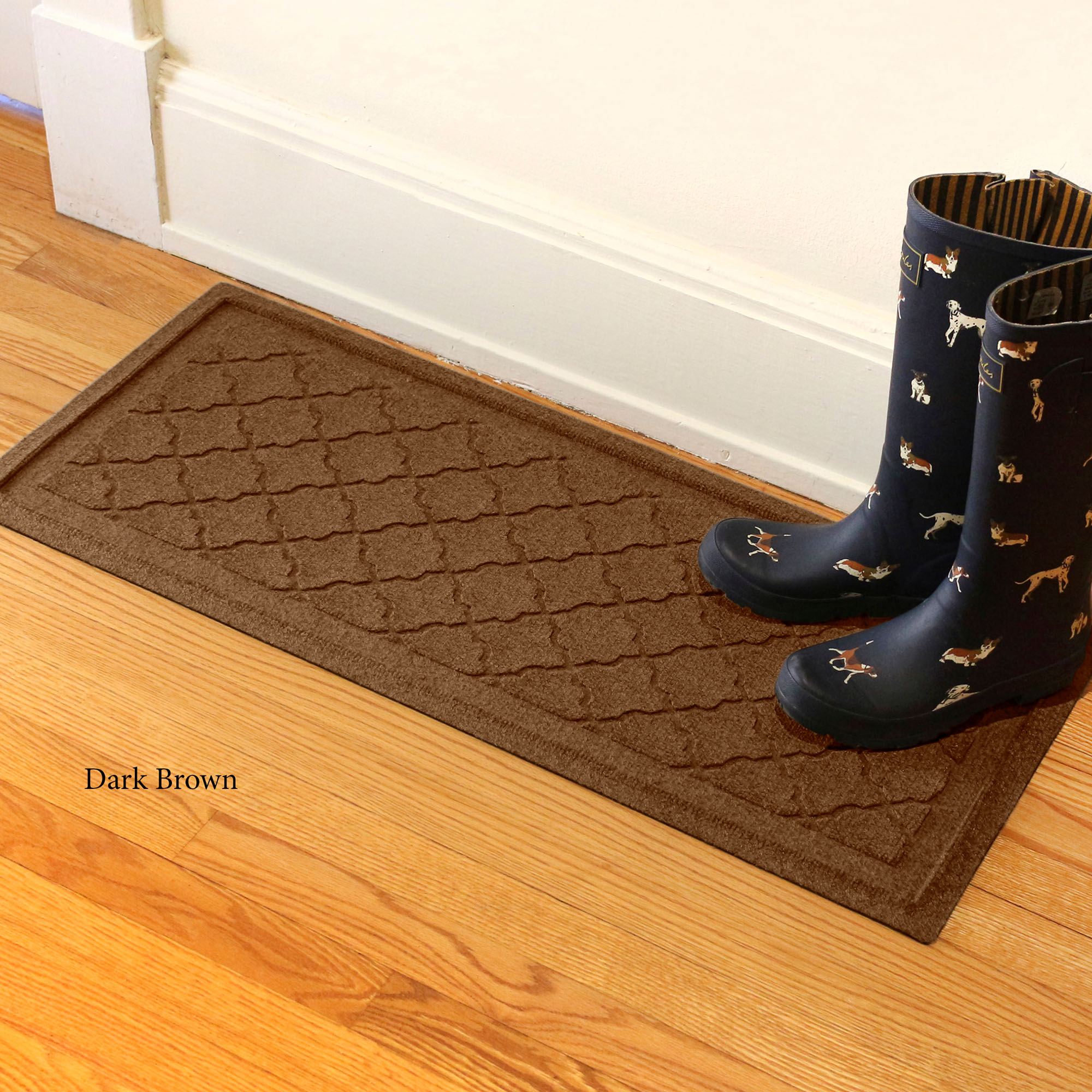 Cordova Quatrefoil Indoor Outdoor WaterHog Boot Tray Mat