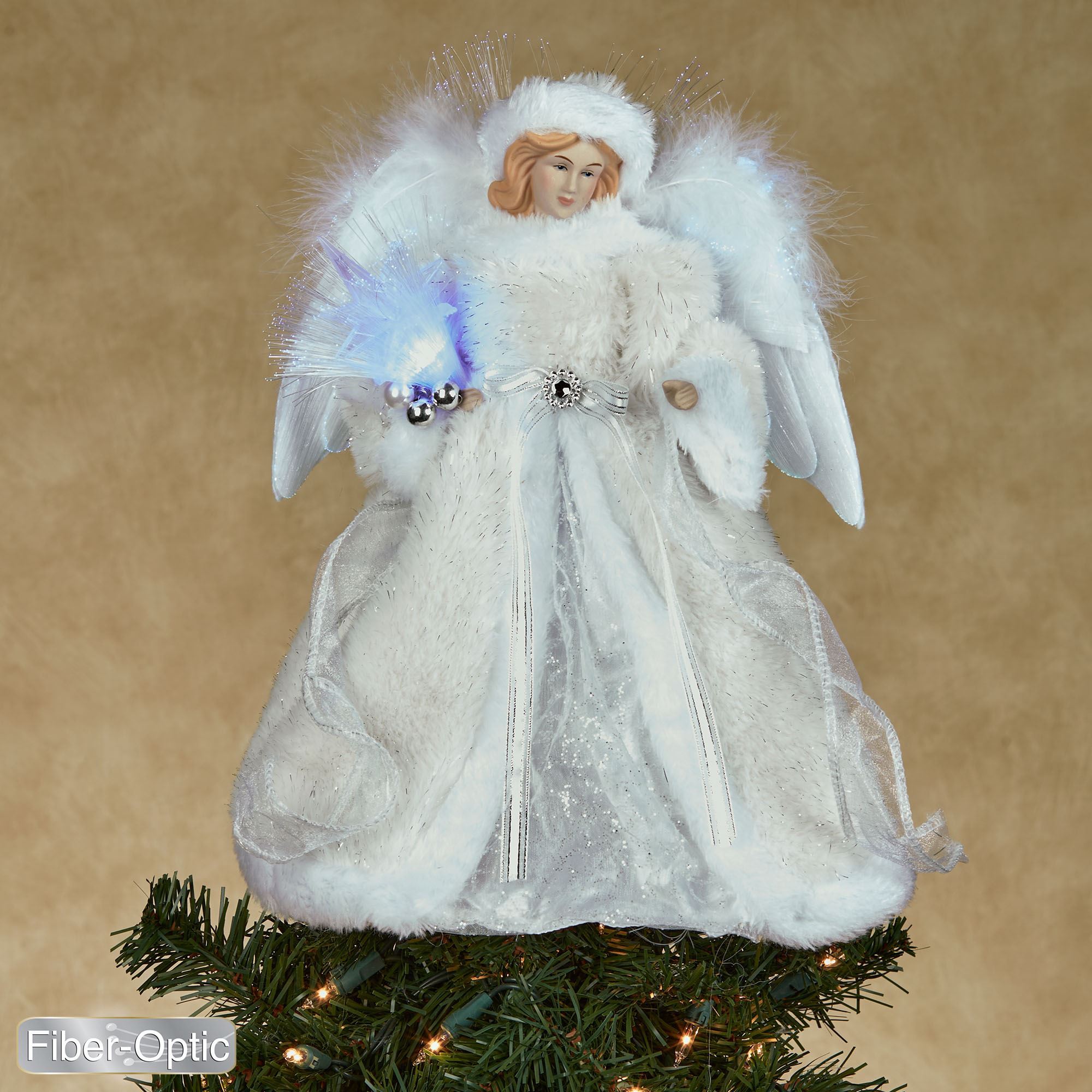 Christmas Angel Tree Topper Lighted