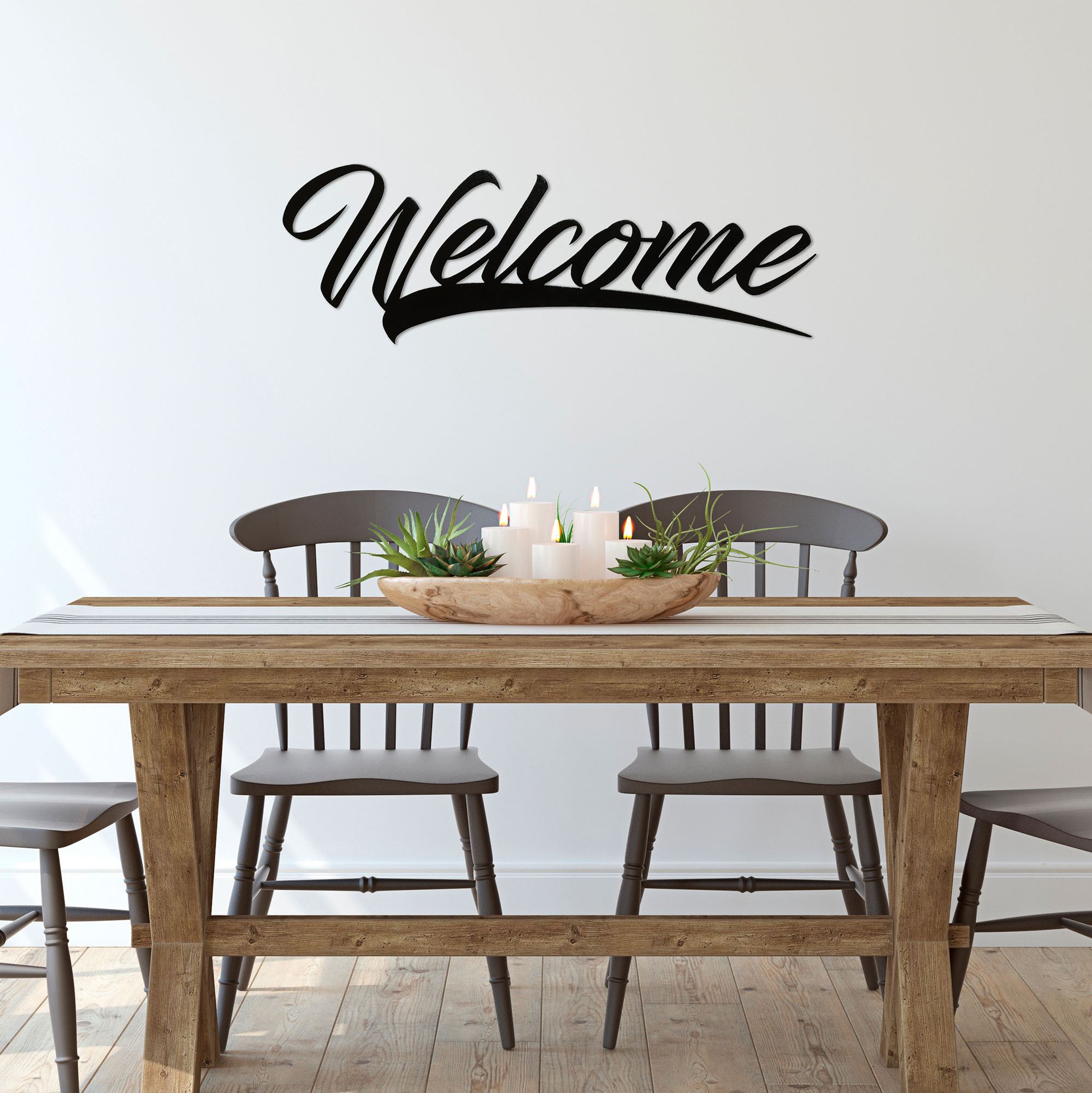 Statement Personalized Metal Wall Art Sign by JasonW Studios