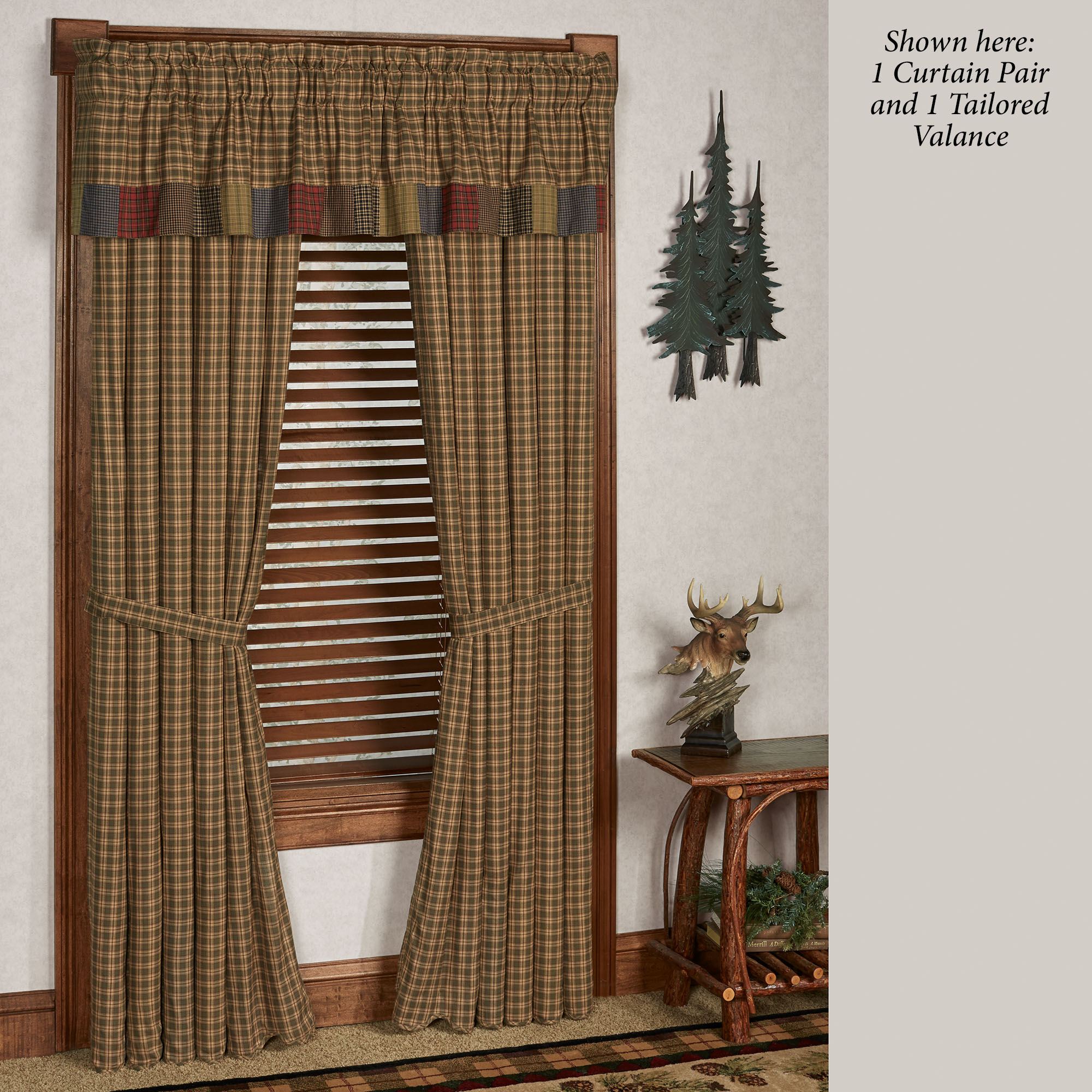 Cedar Ridge Cotton Rustic Plaid Patchwork Quilt Bedding by Oak & Asher