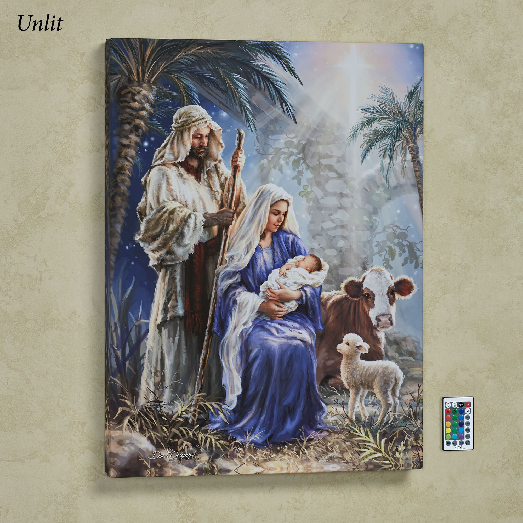 Dona Gelsinger Holy Night LED Lighted Wall Art by Glow Decor