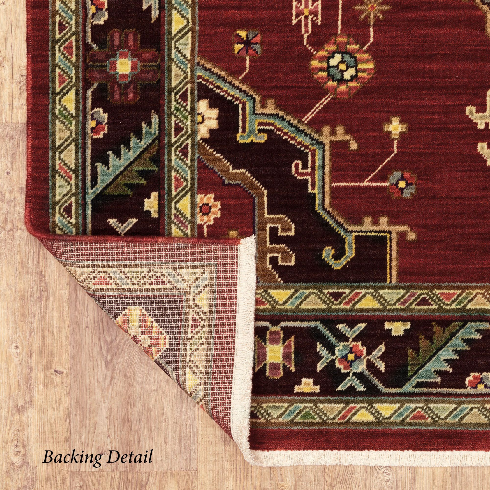 Jude Deep Red Persian Style Area Rugs