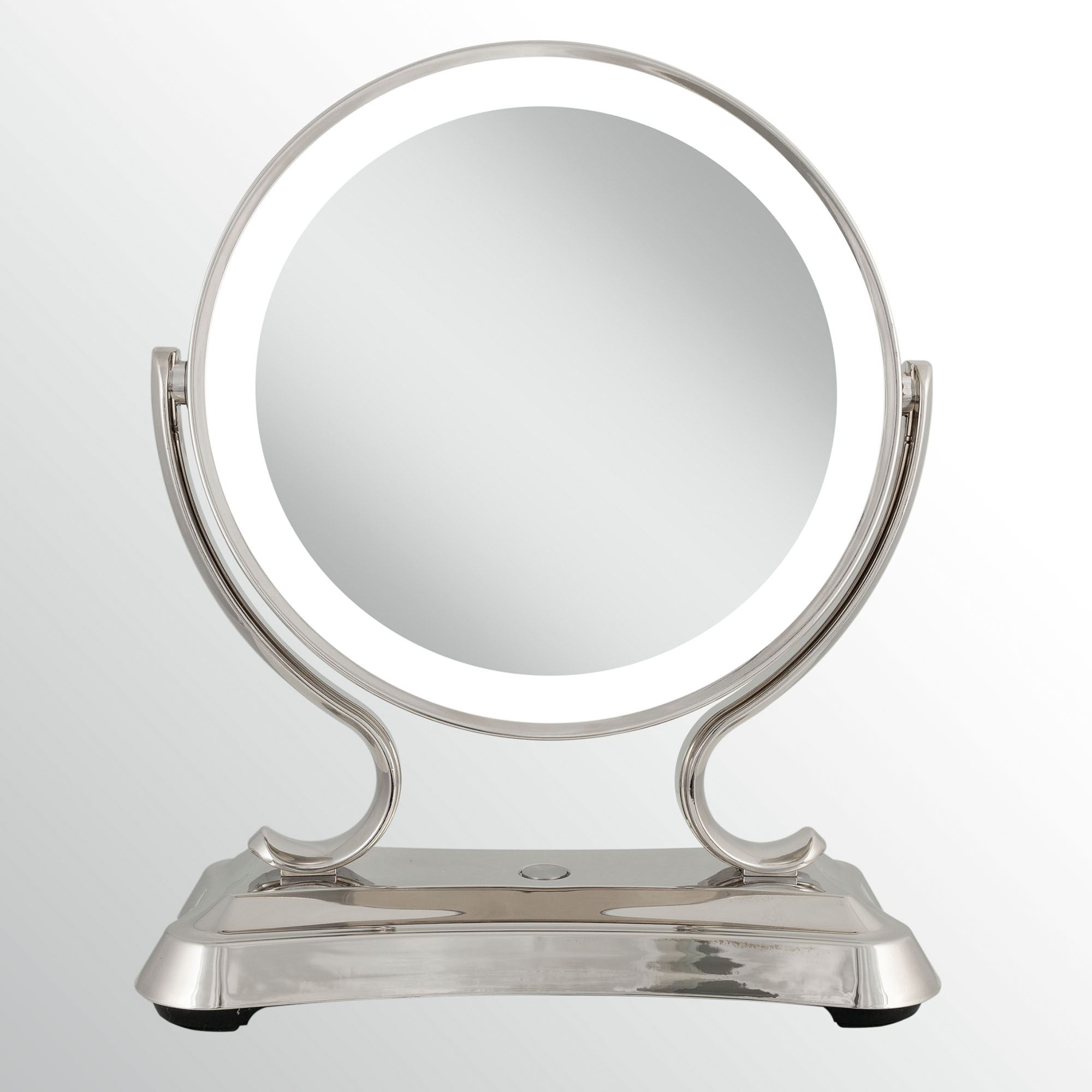 Glamour 5x Magnifying LED Lighted Countertop Vanity Mirror