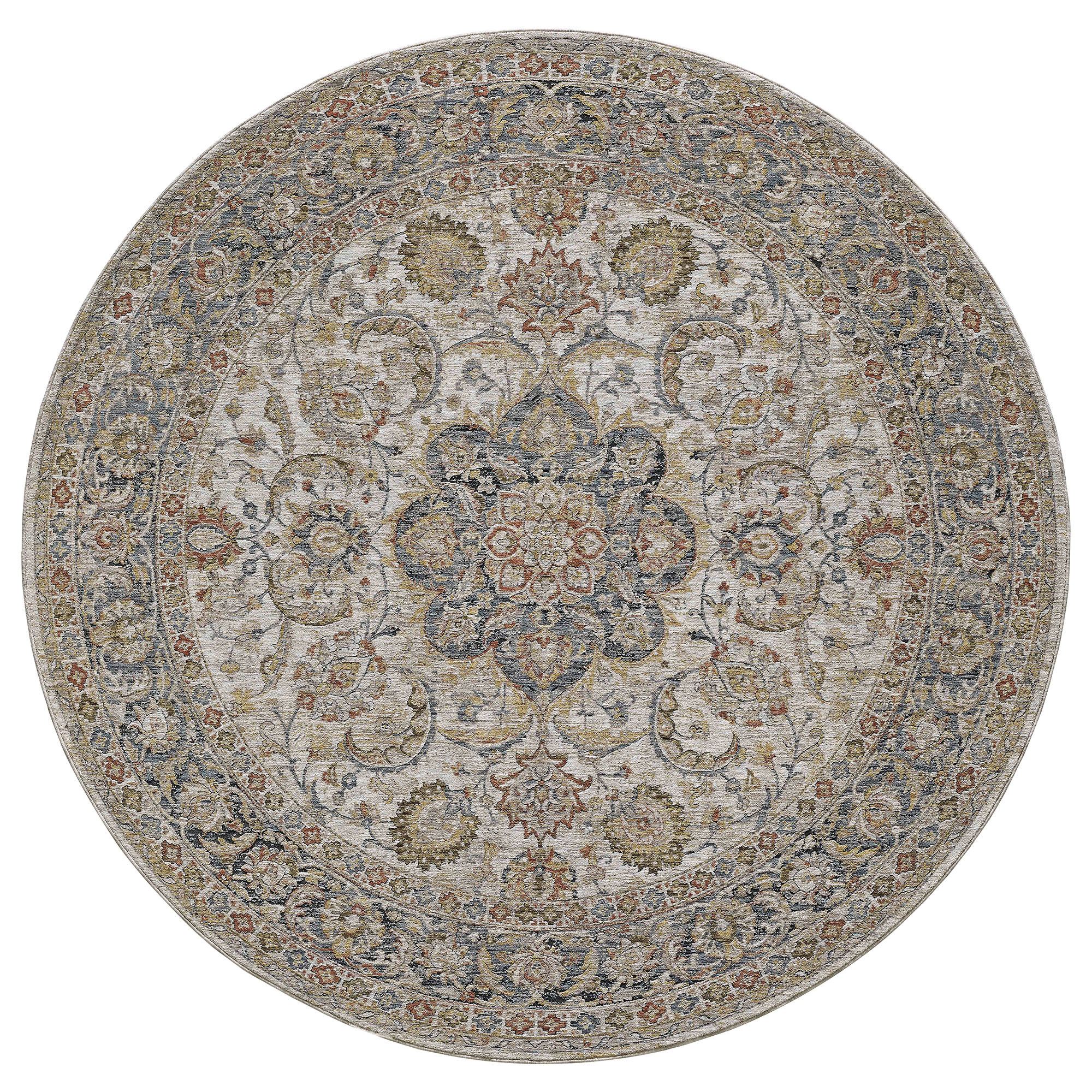 Asher Round Rug Ivory 7'10" Round | Touch of Class