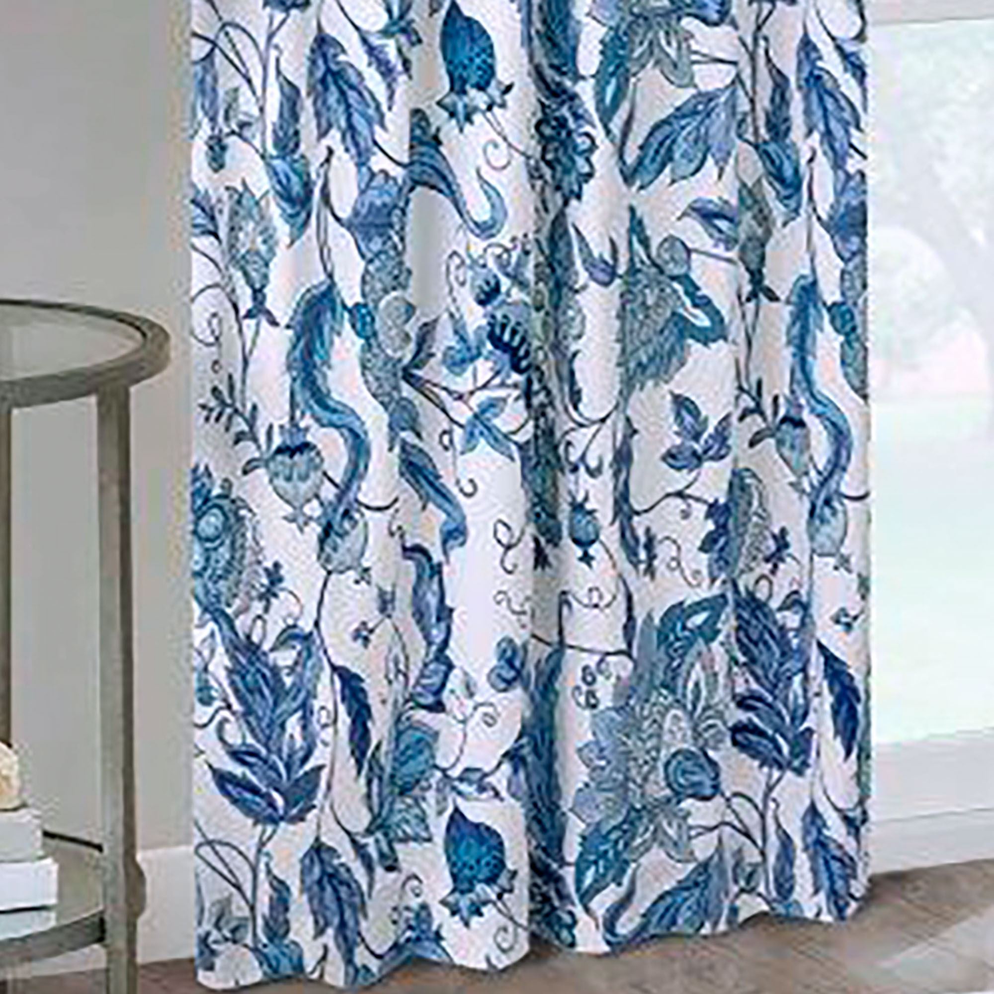 Jacobean Floral Curtains Cynthia Jacobean Sheer Window Curtain Panel