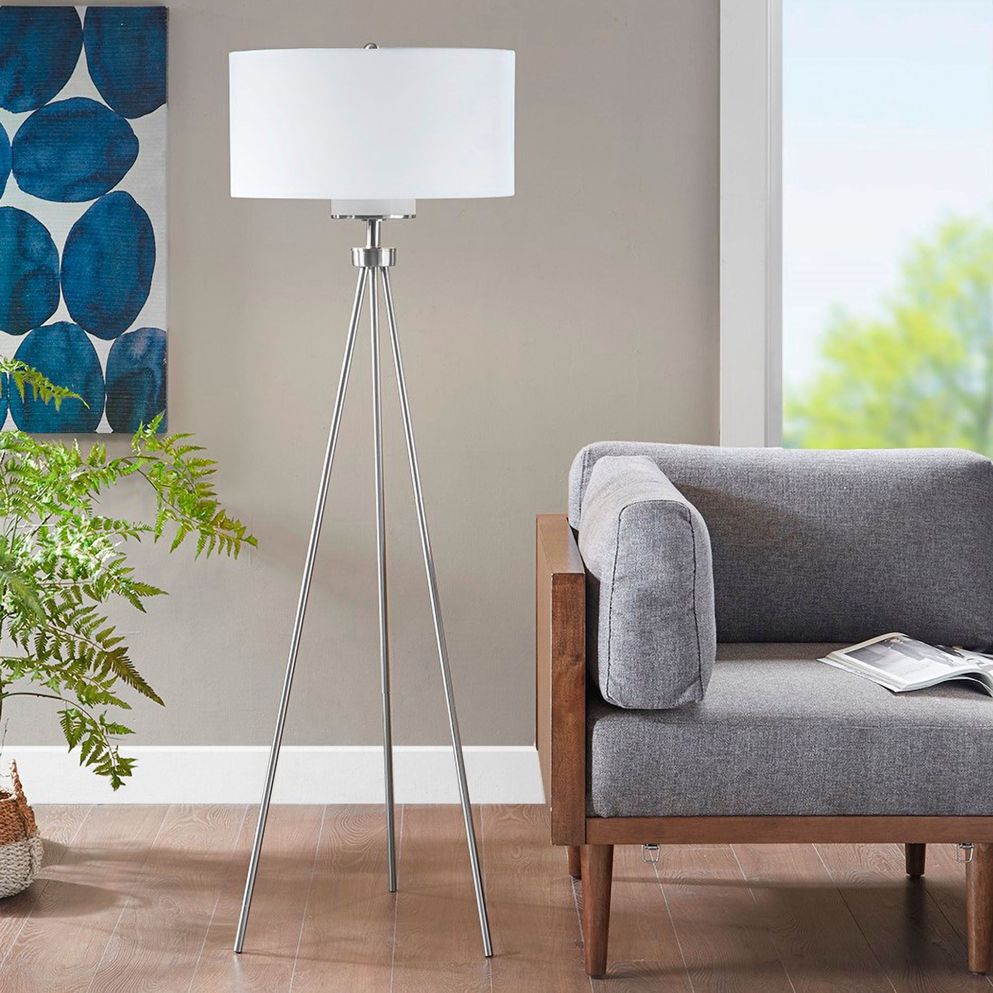 Moriah Tripod Style Metal Floor Lamp