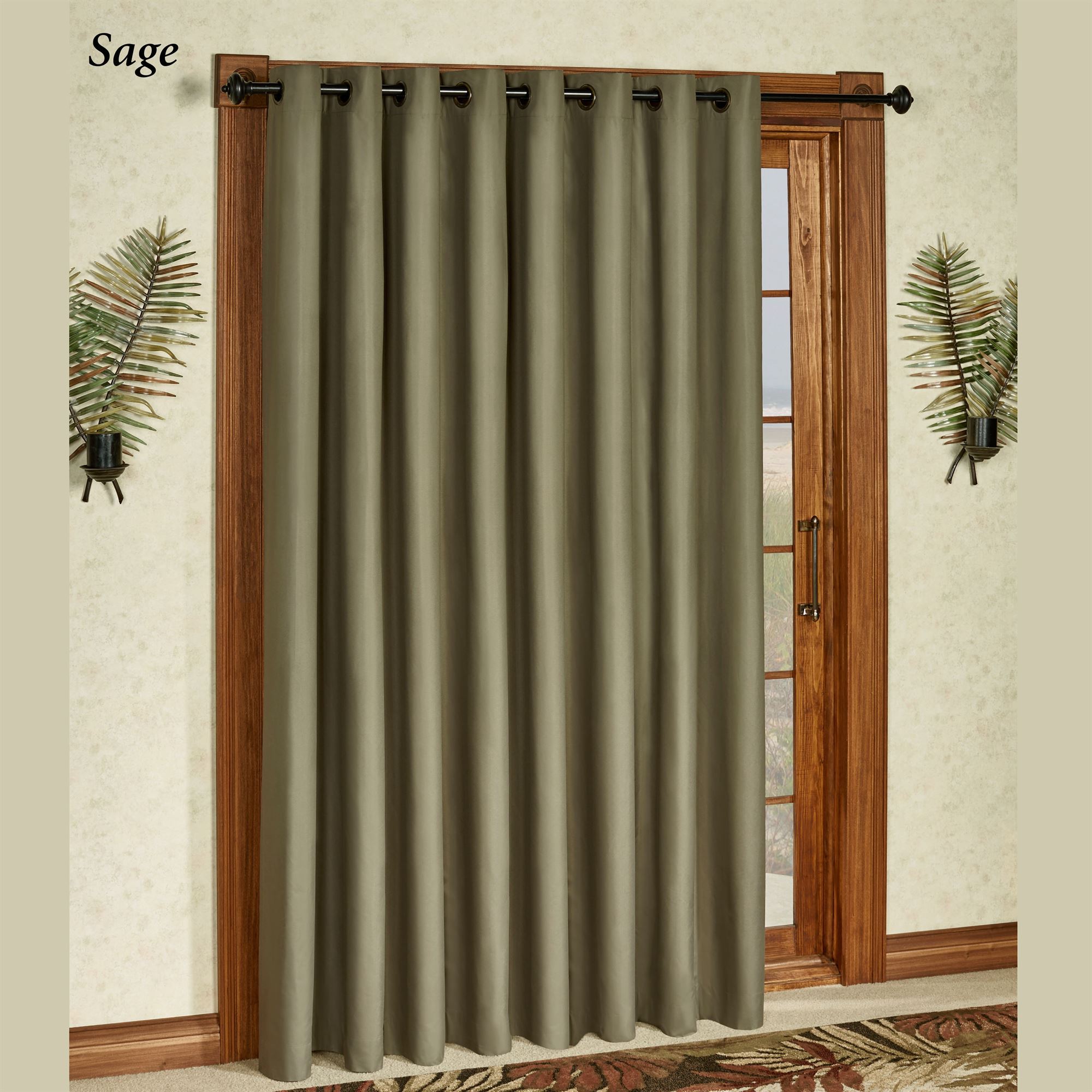 Paramount Solid Color Thermal Grommet Patio Panel