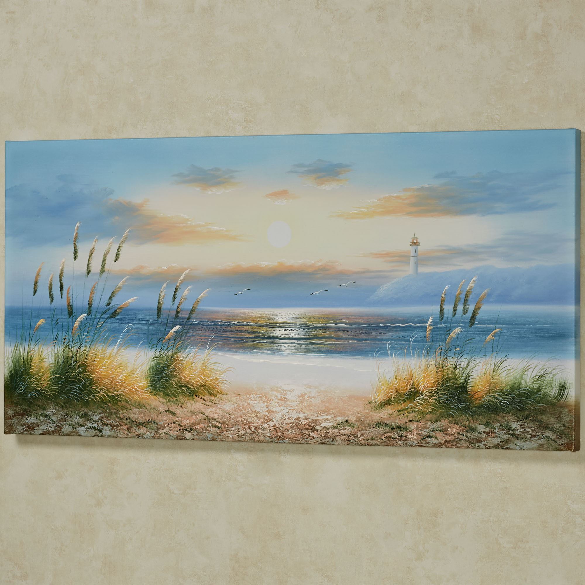 Coastal Retreat Handpainted Canvas Wall Art Coastal Retreat Handpainted Canvas Wall Art