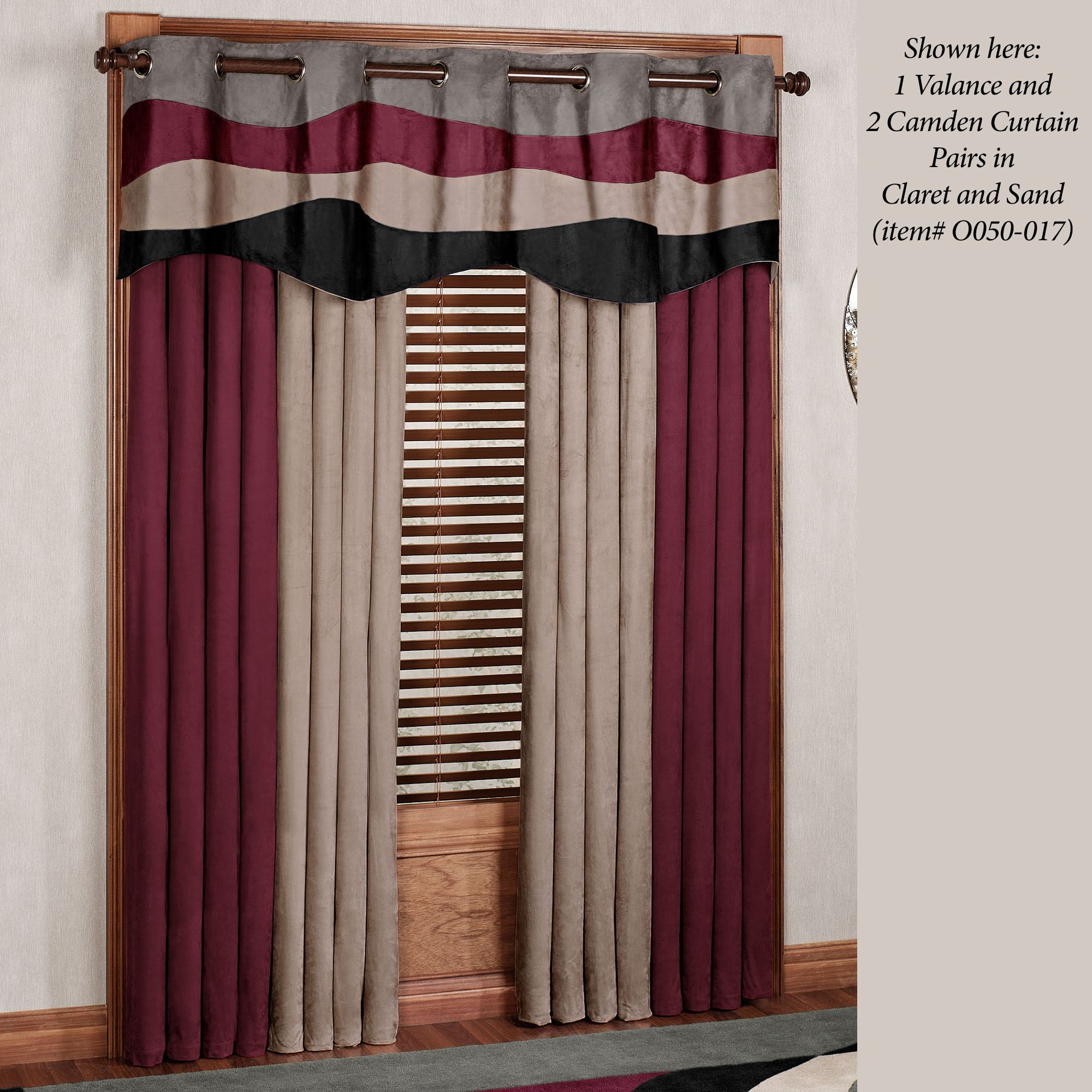 Apex Faux Suede Grommet Window Valance