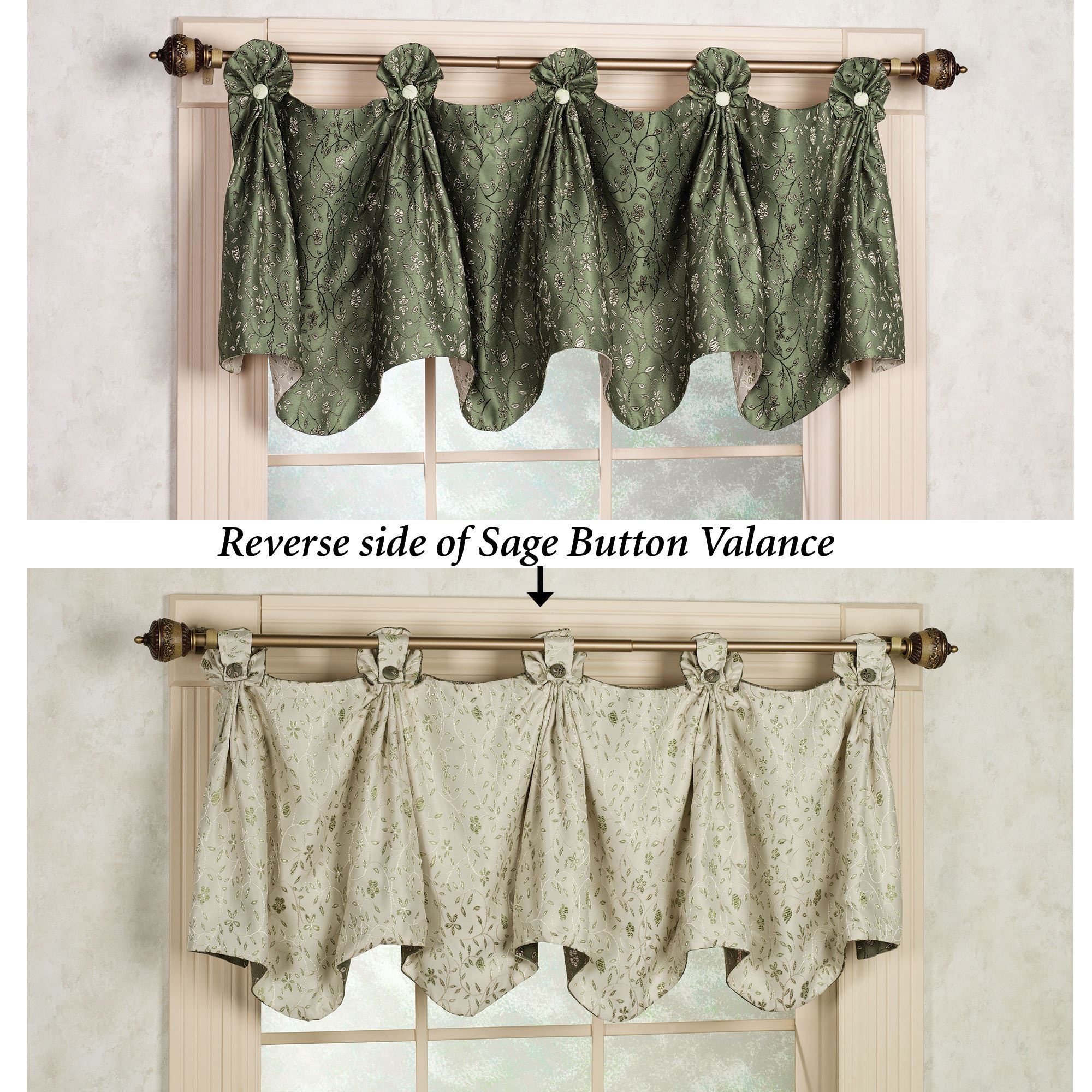 Madison Button Valance