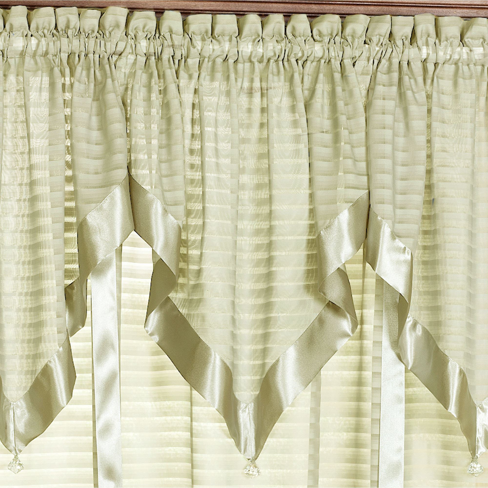 Nimbus Stripe Ascot Valance 40 x 25 | Touch of Class