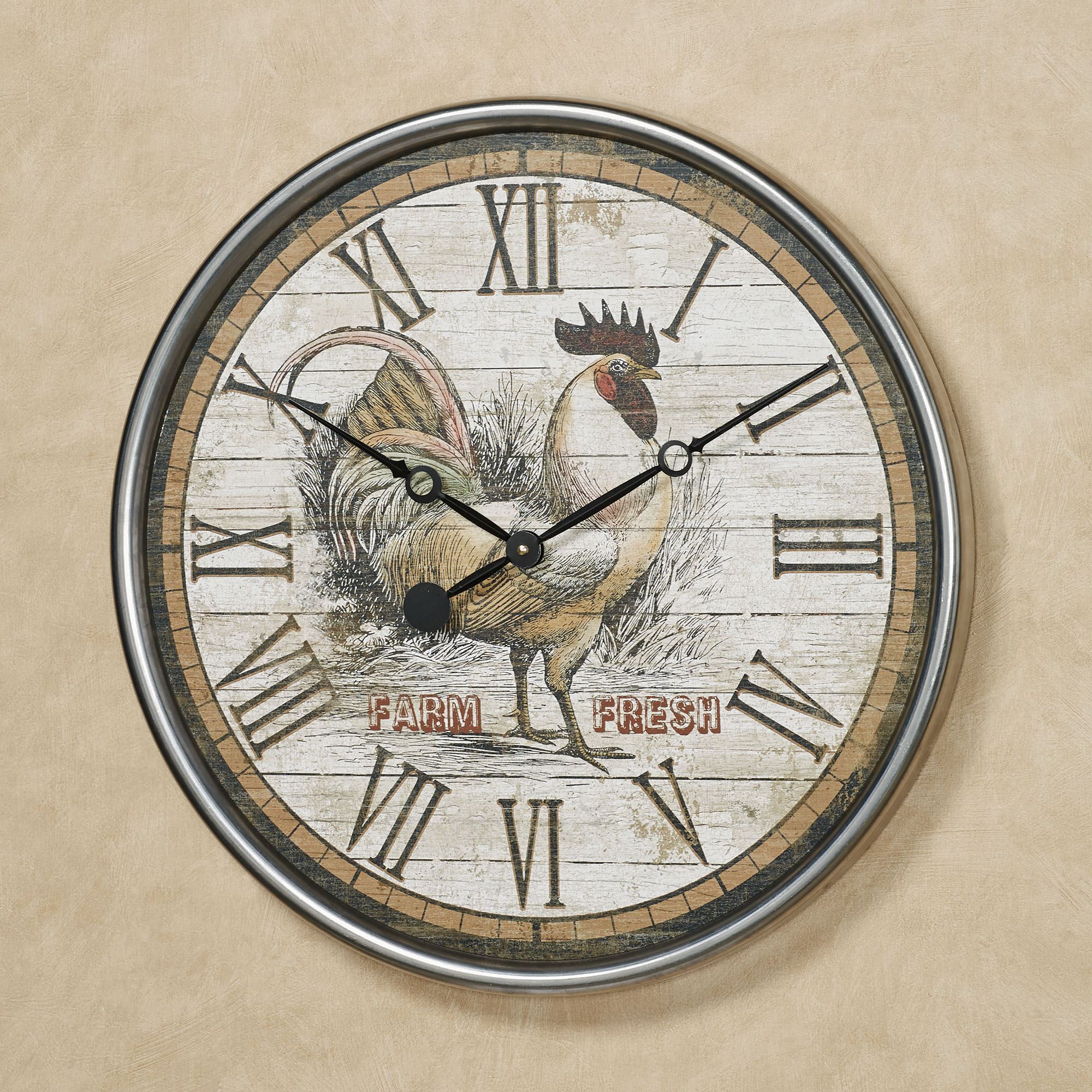 Red Farmhouse Clock