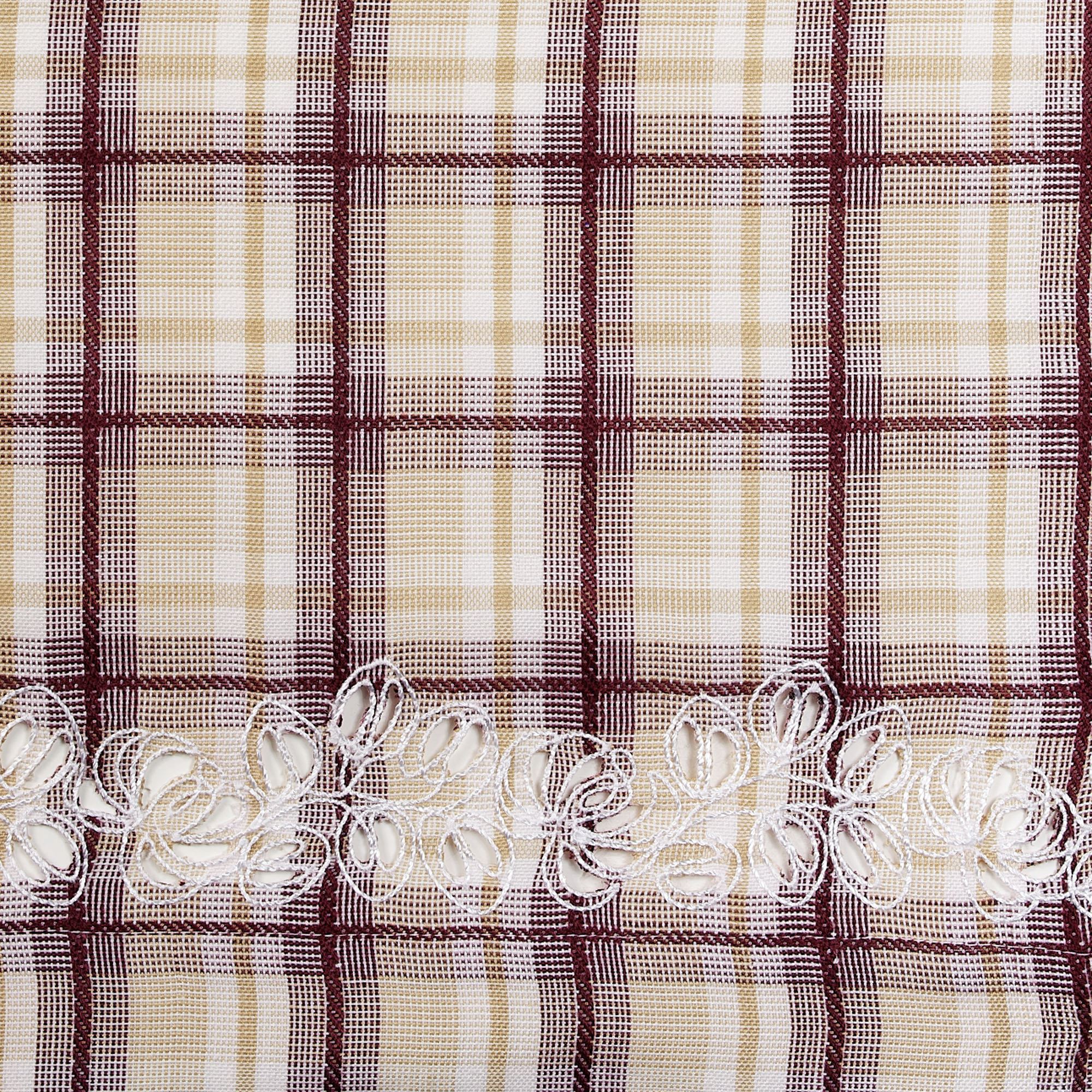 Dover Plaid Tier Window Treatments