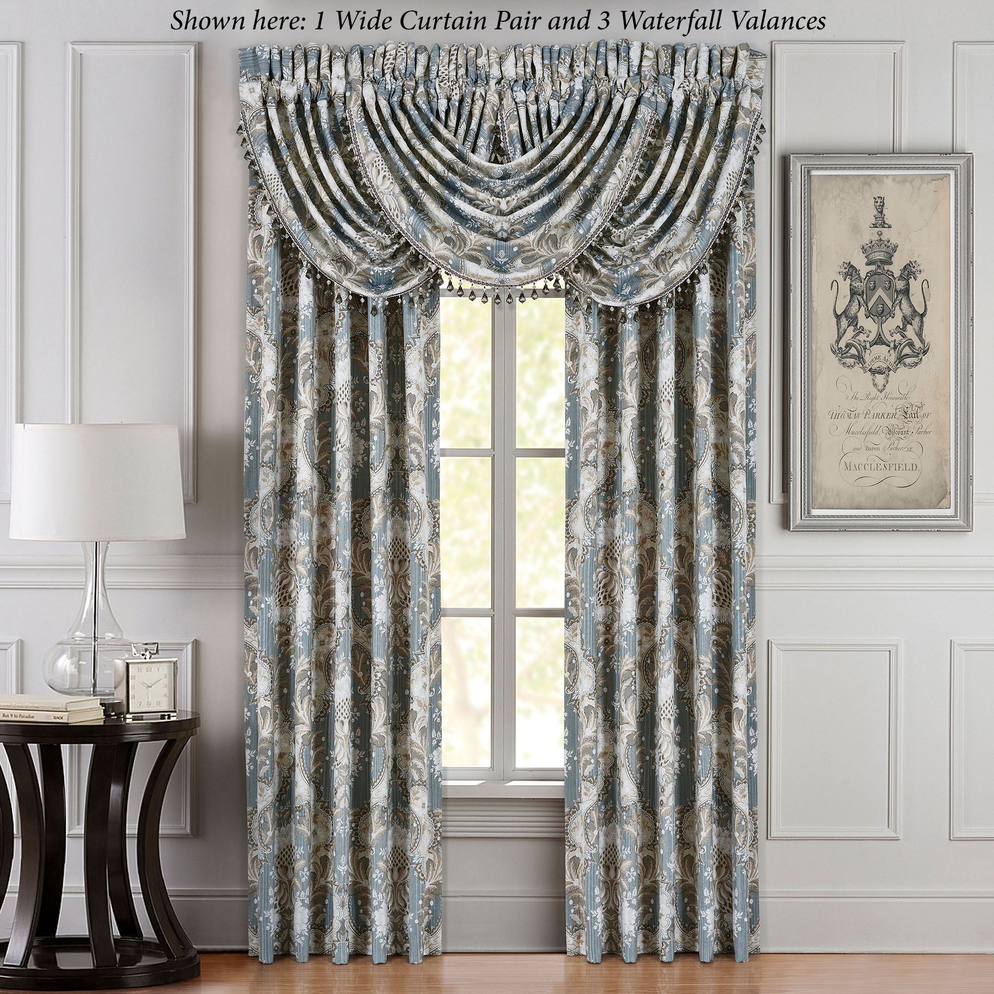 Crystal Palace Acanthus Leaf French Blue Comforter Bedding by J Queen ...